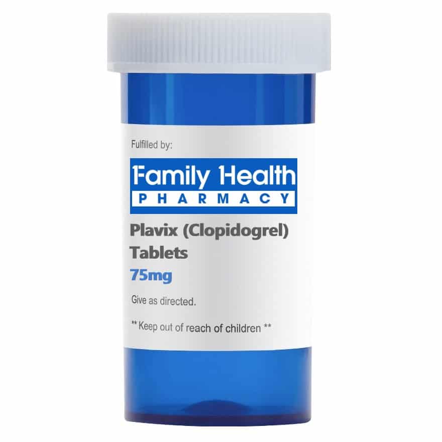 Plavix (Clopidogrel) 75mg Tablet | 1Family 1Health Pharmacy