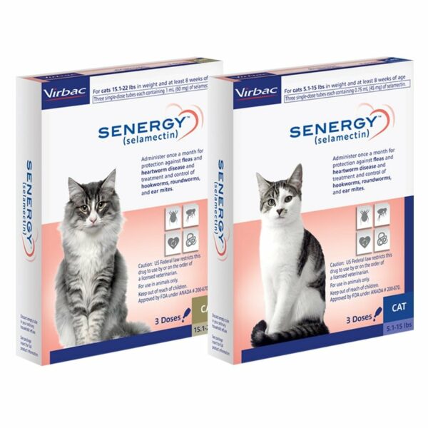 Senergy (selamectin) Topical for Cats 3Ct. Pack – 1Family 1Health Pharmacy
