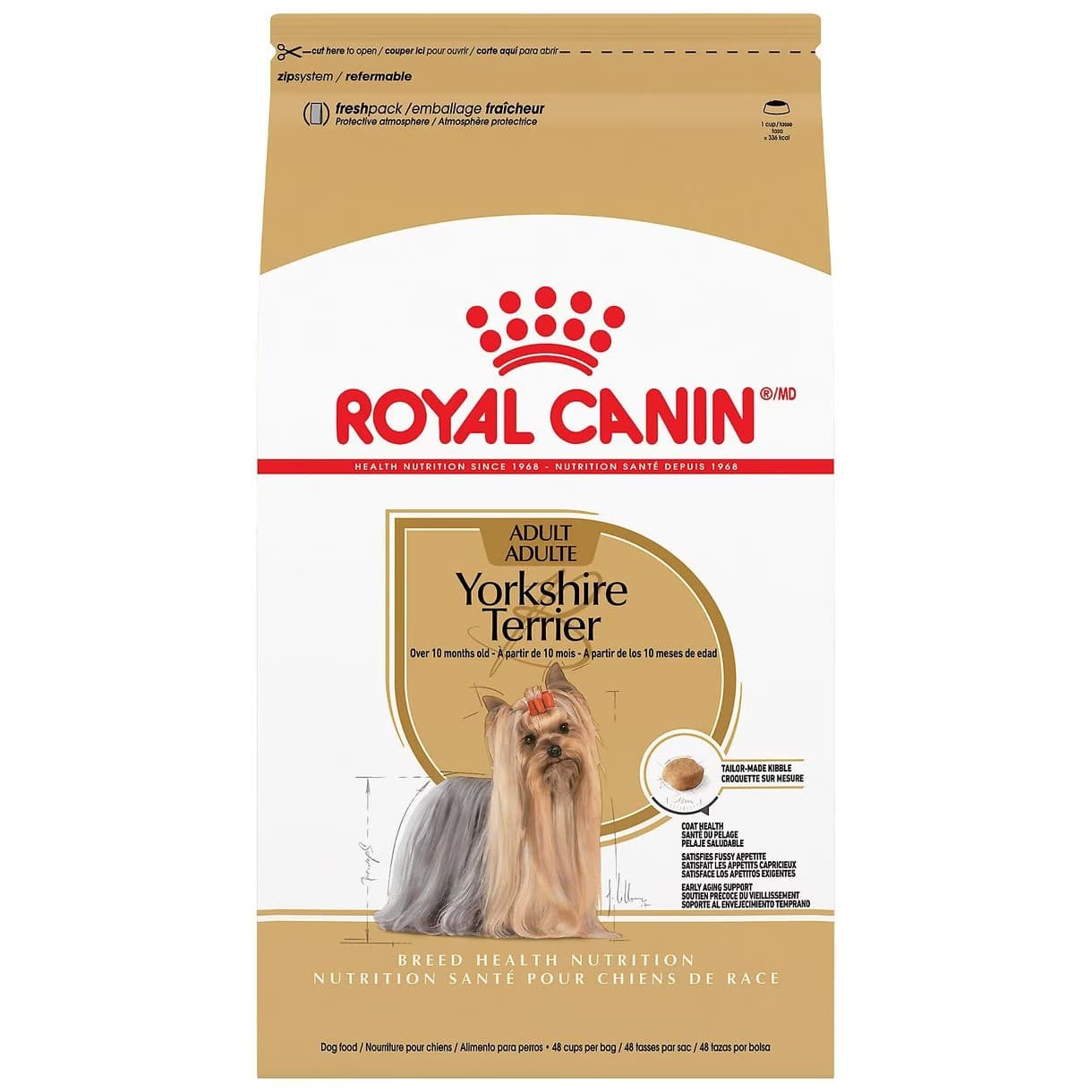 Royal Canin Breed Health Nutrition Yorkshire Terrier Adult Dry Dog Food ...